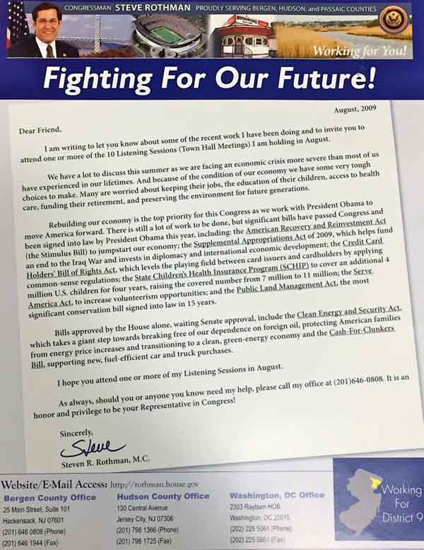 Congress, 2009-2012 | Congressman Steve Rothman