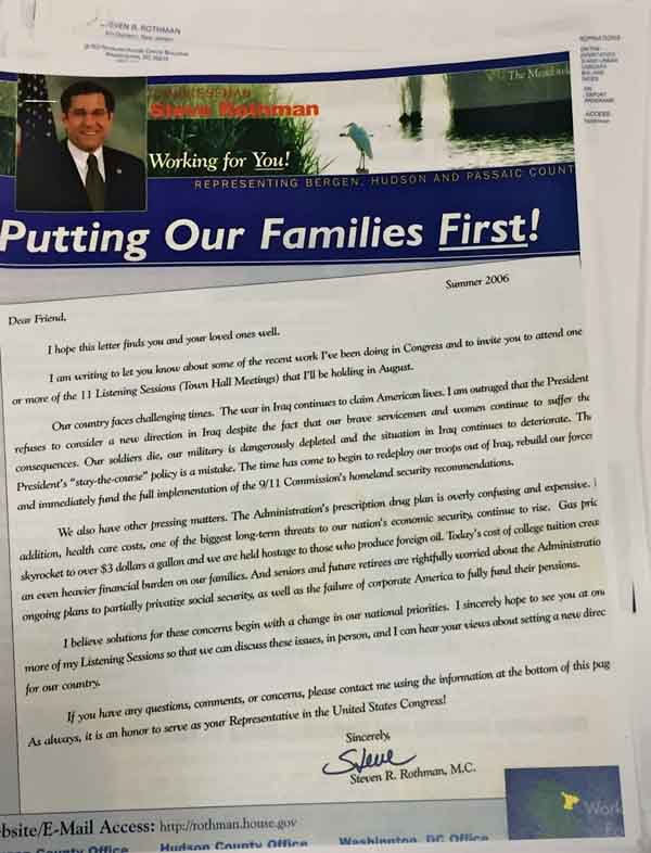 Congress, 2005-2008 | Congressman Steve Rothman